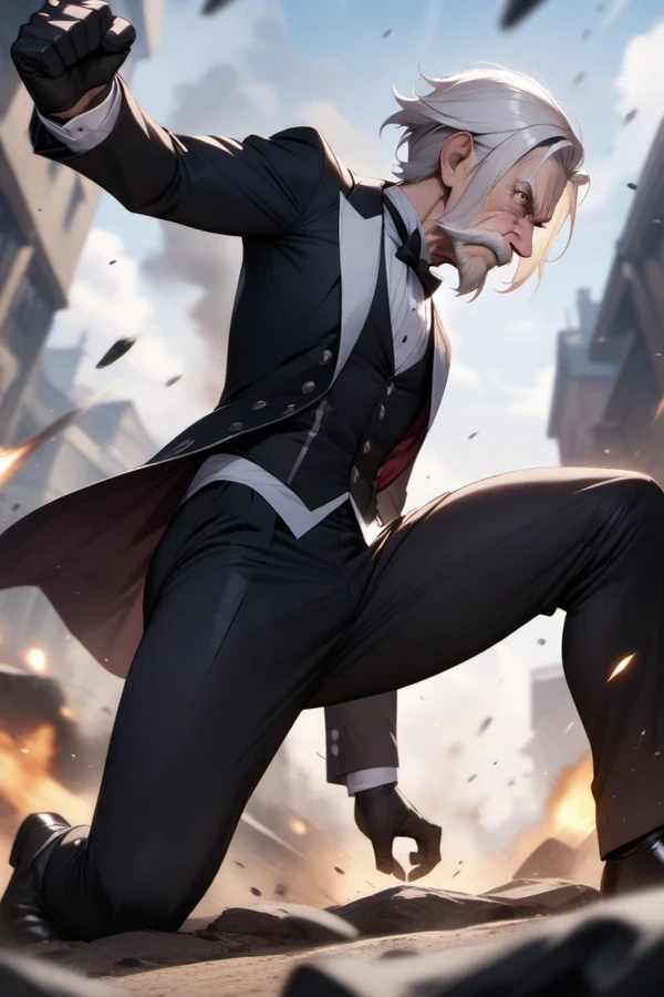 XL- Squat fighting pose (charge action) — Model Hub — Yodayo